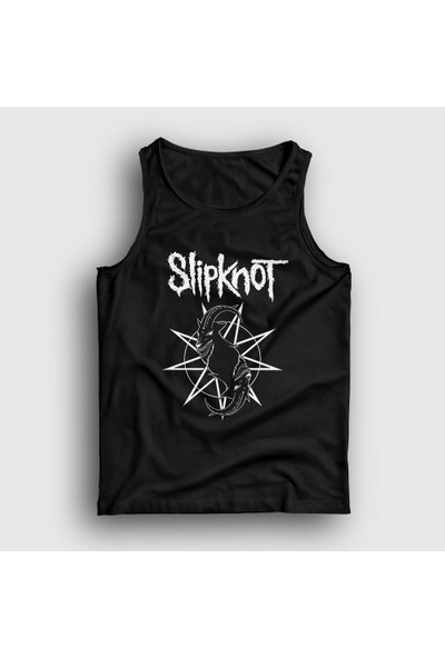 Presmono Unisex Siyah Goat Logo Slipknot Atlet