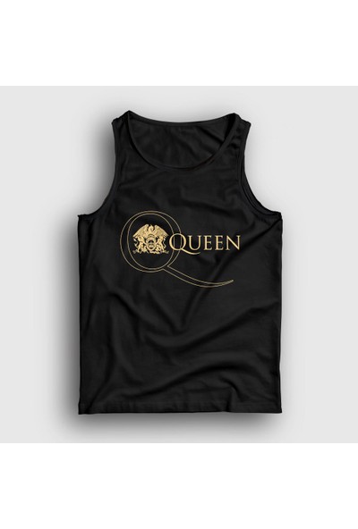 Presmono Unisex Siyah Gold Logo Queen Atlet Presmono Unisex Siyah Gold Logo Queen Atlet