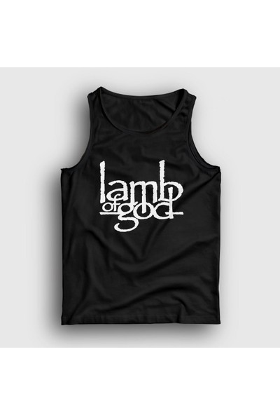 Presmono Unisex Siyah Logo Lamb Of God Atlet