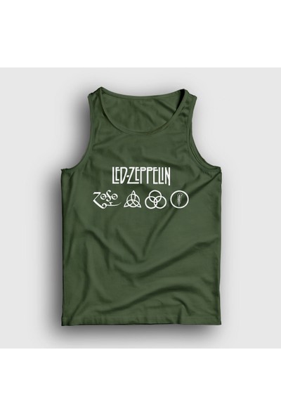 Presmono Unisex Haki Symbols Led Zeppelin Atlet Presmono Unisex Haki Symbols Led Zeppelin Atlet