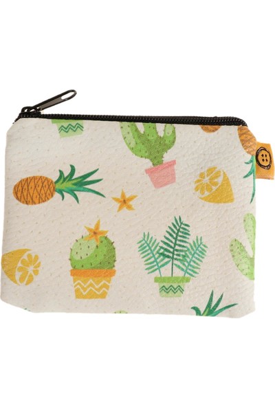 Çetin Kaktüs - Ananas Tasarımlı Süet Bozuk Para Cüzdanı Çetin Kaktüs - Ananas Tasarımlı Süet Bozuk Para Cüzdanı