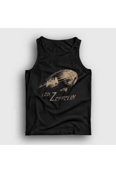 Presmono Unisex Siyah Airship Led Zeppelin Atlet Presmono Unisex Siyah Airship Led Zeppelin Atlet
