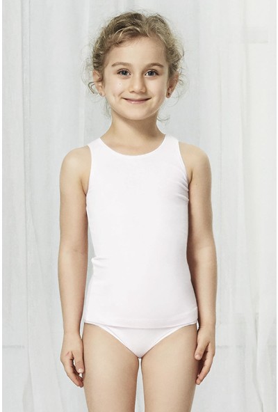 Baveno Antibakteriyel Bambu Kız Çocuk 3'lü Atlet