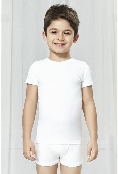 Baveno Antibakteriyel Bambu Kısa Kollu Atlet 2 'li Set