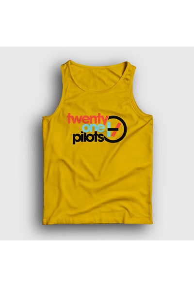 Presmono Unisex Sarı Twenty One Pilots Atlet