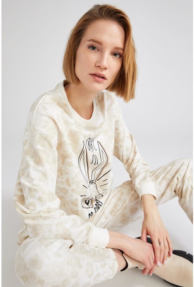 Defacto Batik Desenli Bugs Bunny Lisanslı Sweat Tunik U1037AZ21SP Defacto Batik Desenli Bugs Bunny Lisanslı Sweat Tunik U1037AZ21SP