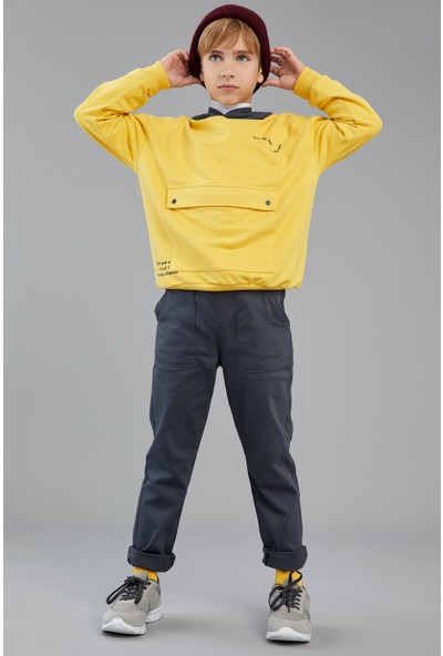 Defacto Erkek Çocuk Slouchy Dokuma Pantolon T7848A621SP