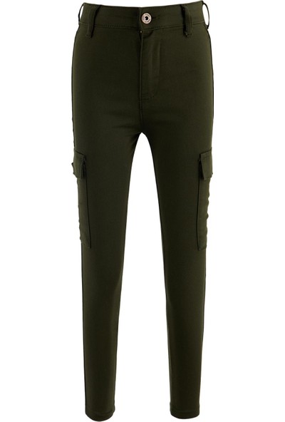 Defacto Kız Çocuk Skınny Fit Kargo Cepli Pantolon T3928A621SP