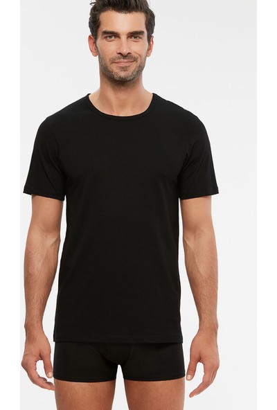 Kom Hulıo 2'li O Yaka Erkek T-Shirt Fanila