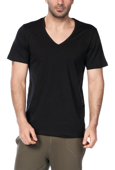 Kom Enrıco 2'li V Yaka Erkek T-Shirt Fanila