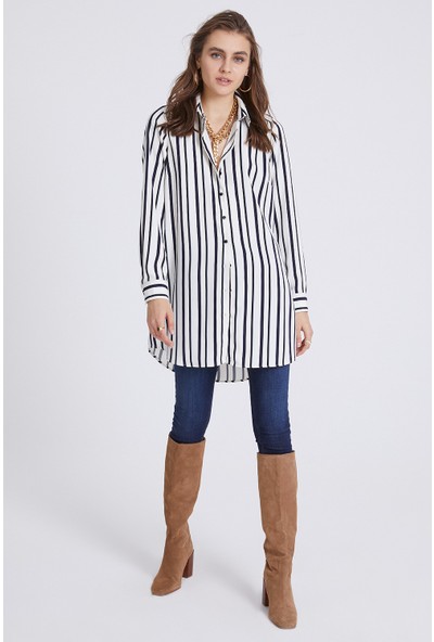 Stella Pulvis Siyah Beyaz Çizgili Tunik