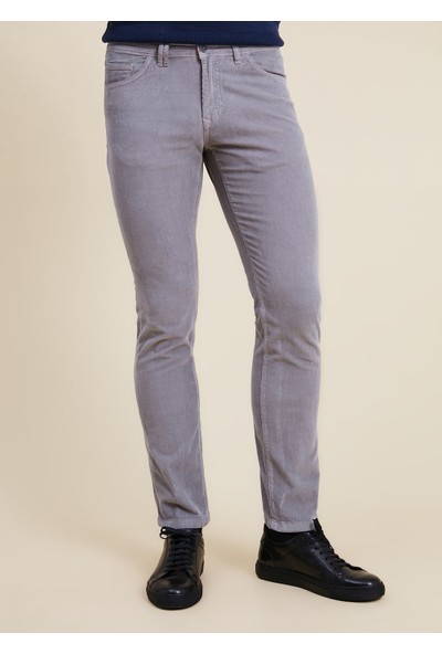 Bisse Regular Fit 5 Cep Kadife Pantolon