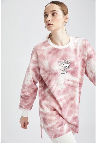Defacto Snoopy Lisanslı Batik Relax Fit Sweat Tunik T2839AZ21SP Defacto Snoopy Lisanslı Batik Relax Fit Sweat Tunik T2839AZ21SP