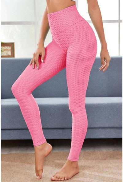 Femoods Kadın Pembe Ekstra Yüksek Bel Spor Tayt Brasil Tayt Femoods Kadın Pembe Ekstra Yüksek Bel Spor Tayt Brasil Tayt