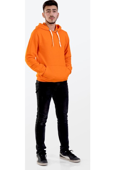 Raf Coll Unisex Turuncu Kapüşonlu Cepli Sweatshirt Raf Coll Unisex Turuncu Kapüşonlu Cepli Sweatshirt