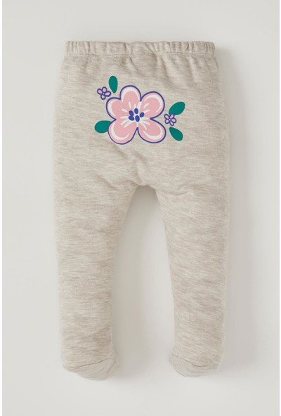 Defacto Kız Bebek Çiçek Baskılı Patikli Alt T5874A221SP