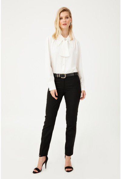 Ekol Dar Kesim Kemerli Pantolon 1007.1 Ekol Dar Kesim Kemerli Pantolon 1007.1