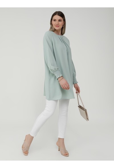 Alia Büyük Beden Düz Renk Tunik