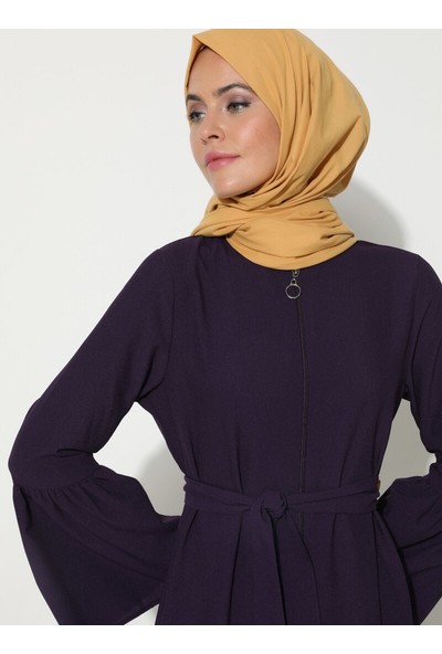 Miss Cazibe Boydan Fermuarlı Ferace