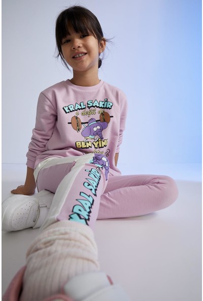 Defacto Kız Çocuk Kral Şakir Lisanslı Sweatshirt T5608A621SP