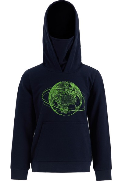 DeFacto Erkek Çocuk Dünya Baskılı Kapüşonlu Sweatshirt S9786A6NS DeFacto Erkek Çocuk Dünya Baskılı Kapüşonlu Sweatshirt S9786A6NS