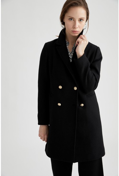 DeFacto Düğme Detaylı Kaşe Kaban U0689AZ20WN