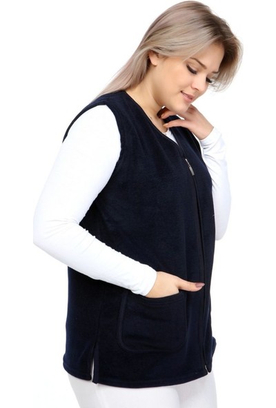 Bi̇lgen's Butik Lacivert Renk Polar Yelek Bi̇lgen's Butik Lacivert Renk Polar Yelek