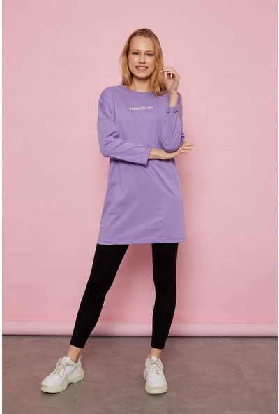 Armalife Luxury Baskılı Tunik - Lila