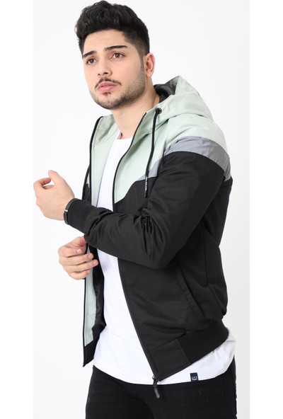 Stilkombin Bill Üçgen Parçalı Kapşonlu Mevsimlik Mont 1220 Stilkombin Bill Üçgen Parçalı Kapşonlu Mevsimlik Mont 1220