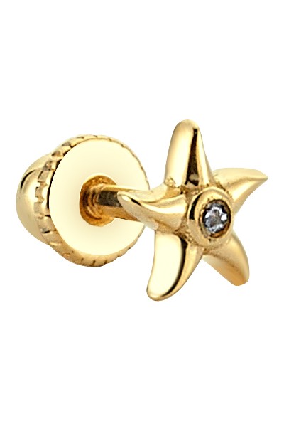 Dianora Piercing İncili Beyaz Altın Helix/Kıkırdak Piercing Dianora Piercing İncili Beyaz Altın Helix/Kıkırdak Piercing