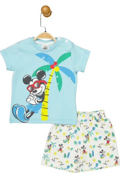 Mickey Mouse Lisanslı Şortlu Takım 17251