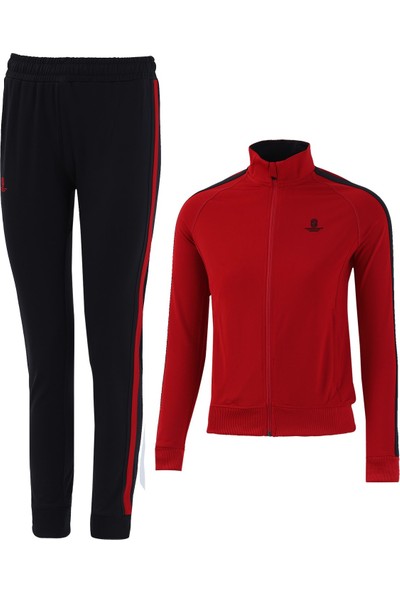 Sportstation Kolu Şeritli Kırmızı Bayan Eşofman Takımı Sportstation Kolu Şeritli Kırmızı Bayan Eşofman Takımı