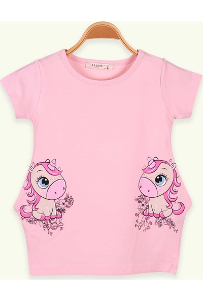 Breeze Kız Çocuk Tunik Unicorn Narçiçeği (1.5-5 Yaş)