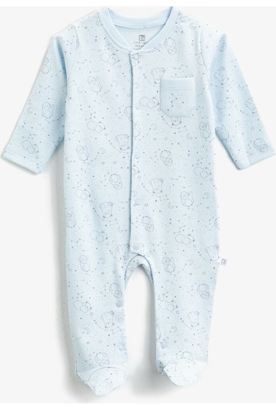 Koton Baskılı Tulum Pamuklu Bibaby