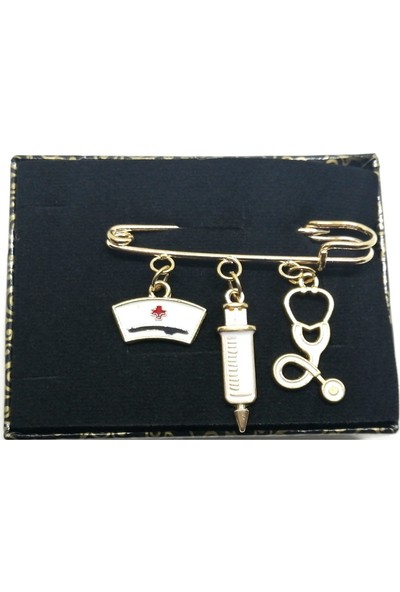 Ttoysworld Doktor Hemşire Aksesuarlı Broş Yaka İğnesi