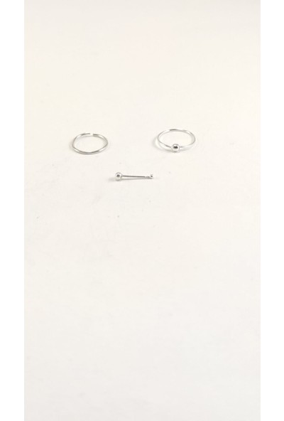 Takıparkxs 925 Ayar Gümüş Üçlü Halka Hızma Set