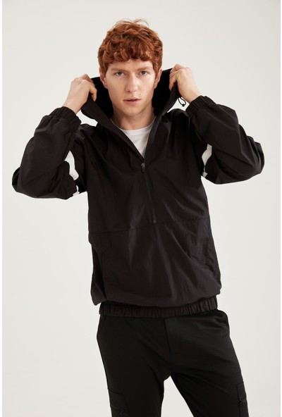 Defacto Kapüşonlu Kanguru Cepli İnce Mont T6790AZ21SP