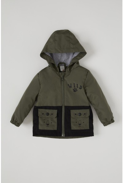 Defacto Erkek Bebek Kapüşonlu İnce Uzun Boy Mont T3431A221SP