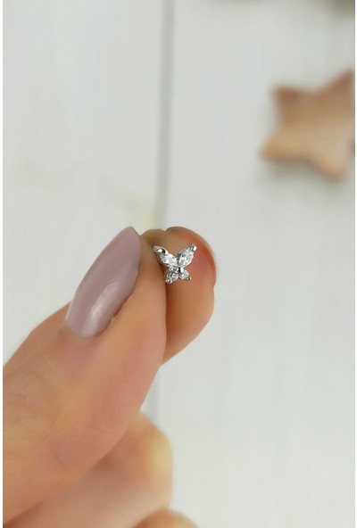 ÇLK Accessories 316 L Cerrahi Çelik Taşlı Kelebek Figür Piercing TRPIERCING038 P32003 ÇLK Accessories 316 L Cerrahi Çelik Taşlı Kelebek Figür Piercing TRPIERCING038 P32003