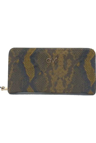 Aslan Çanta Haki El Kadın Cüzdanı