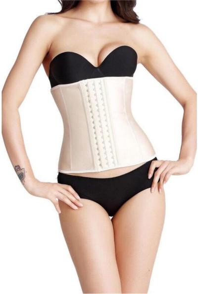 Sweet&Sweat Latex Korse Askısız Çelik Balenli 3 Kademeli Agraflı Şekillendirici Lateks Bel Korsesi Sweet&Sweat Latex Korse Askısız Çelik Balenli 3 Kademeli Agraflı Şekillendirici Lateks Bel Korsesi