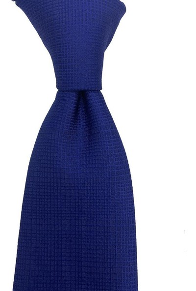 Brianze Lacivert Kravat Mendil ve Kol Düğmesi Kutulu Hediyelik Set