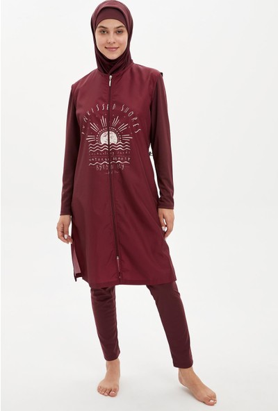 Defacto Güneş Baskılı Tesettür Mayo N6826AZ20SM
