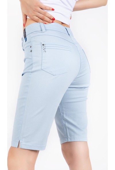 Bonita Lız 163 1405083 5 Cep Bel İçi Çiçekli Paça Yırtmaçlı