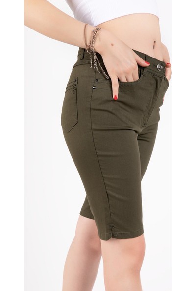 Bonita Lız 163 1405083 5 Cep Bel İçi Çiçekli Paça Yırtmaçlı