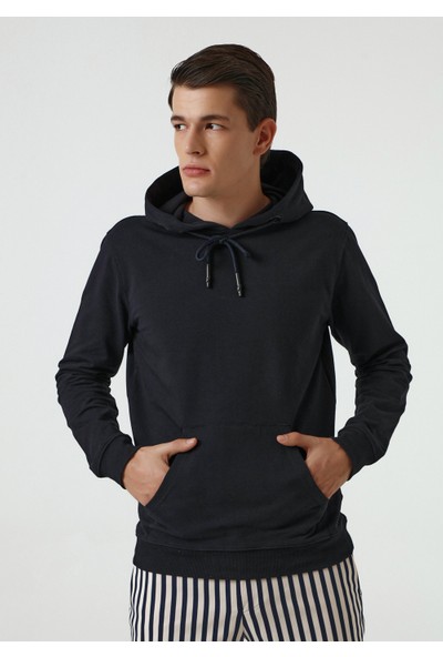 D'S Damat Ds Damat Slim Fit Lacivert Düz Sweatshirt D'S Damat Ds Damat Slim Fit Lacivert Düz Sweatshirt