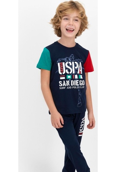 U.S. Polo Assn. Erkek Çocuk Kısa Kol Pijama Takımı