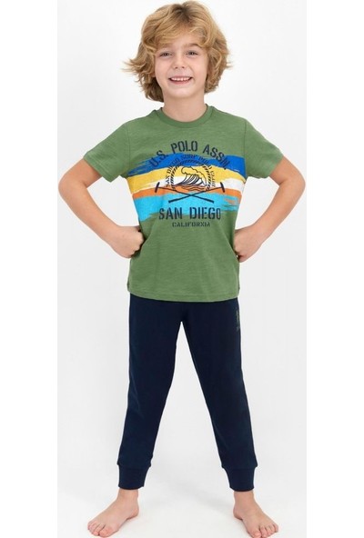 U.S. Polo Assn. Erkek Çocuk Kısa Kol Pijama Takımı