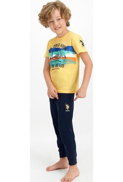 U.S. Polo Assn. Erkek Çocuk Kısa Kol Pijama Takımı