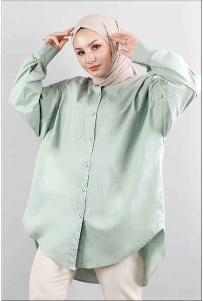 Zülays Oversize Gömlek Mint